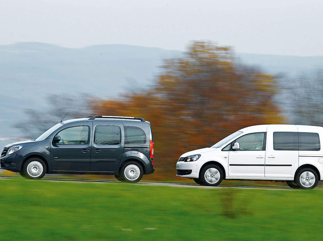 Mercedes Citan gegen VW Caddy im Vergleichstest - auto motor und sport