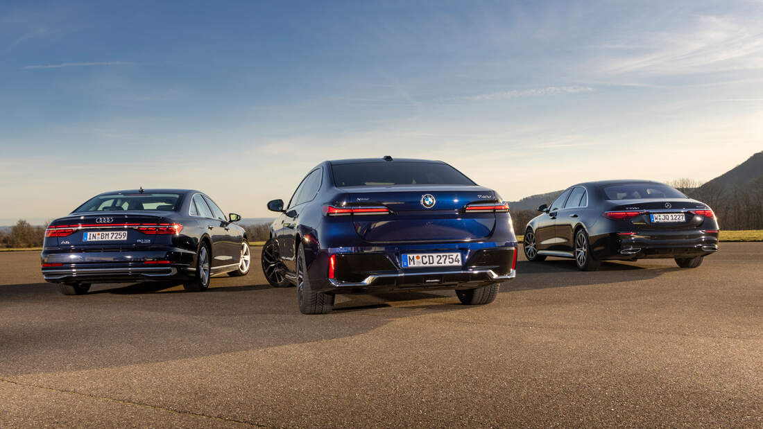 Test Audi A8 50 TDI gegen BMW 740d, Mercedes S 350d | AUTO MOTOR UND SPORT