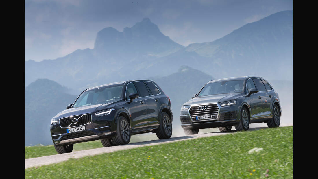 Audi Q7 gegen Volvo XC90: SUV-Giganten im Wettstreit - auto motor und sport