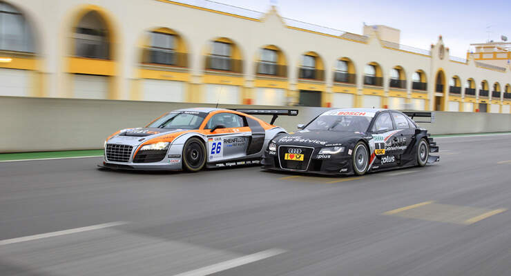 Audi R8 GT3 LMS und A4 DTM im Tracktest - auto motor und sport