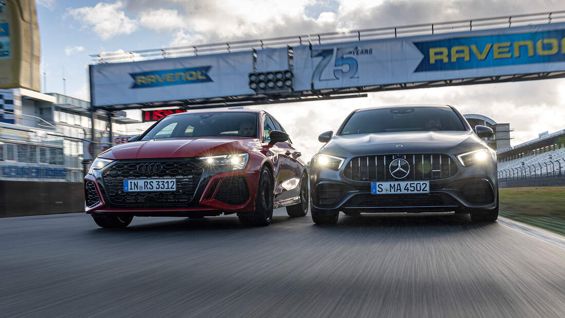 Audi RS 3 Sportback und Mercedes-AMG A 45S im Test | AUTO MOTOR UND SPORT