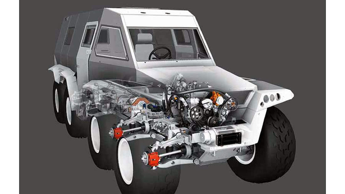 Avtoros Shaman 8x8 ATV: Russisches Sumpf-Monster - auto motor und sport