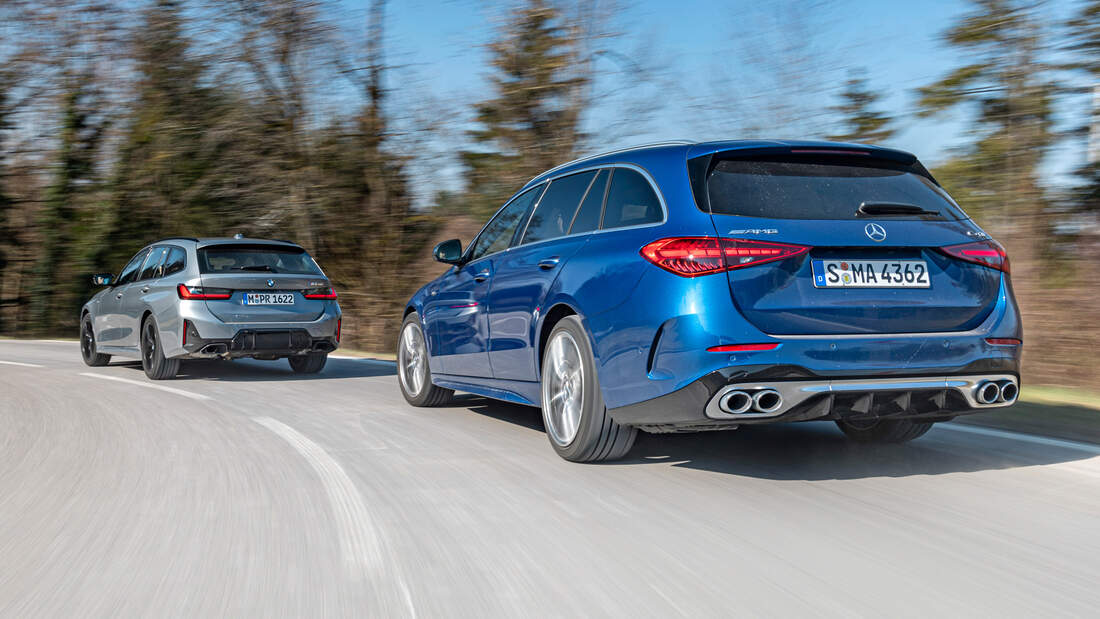 BMW M340i Touring und Mercedes-AMG C43 T im Test | AUTO MOTOR UND SPORT