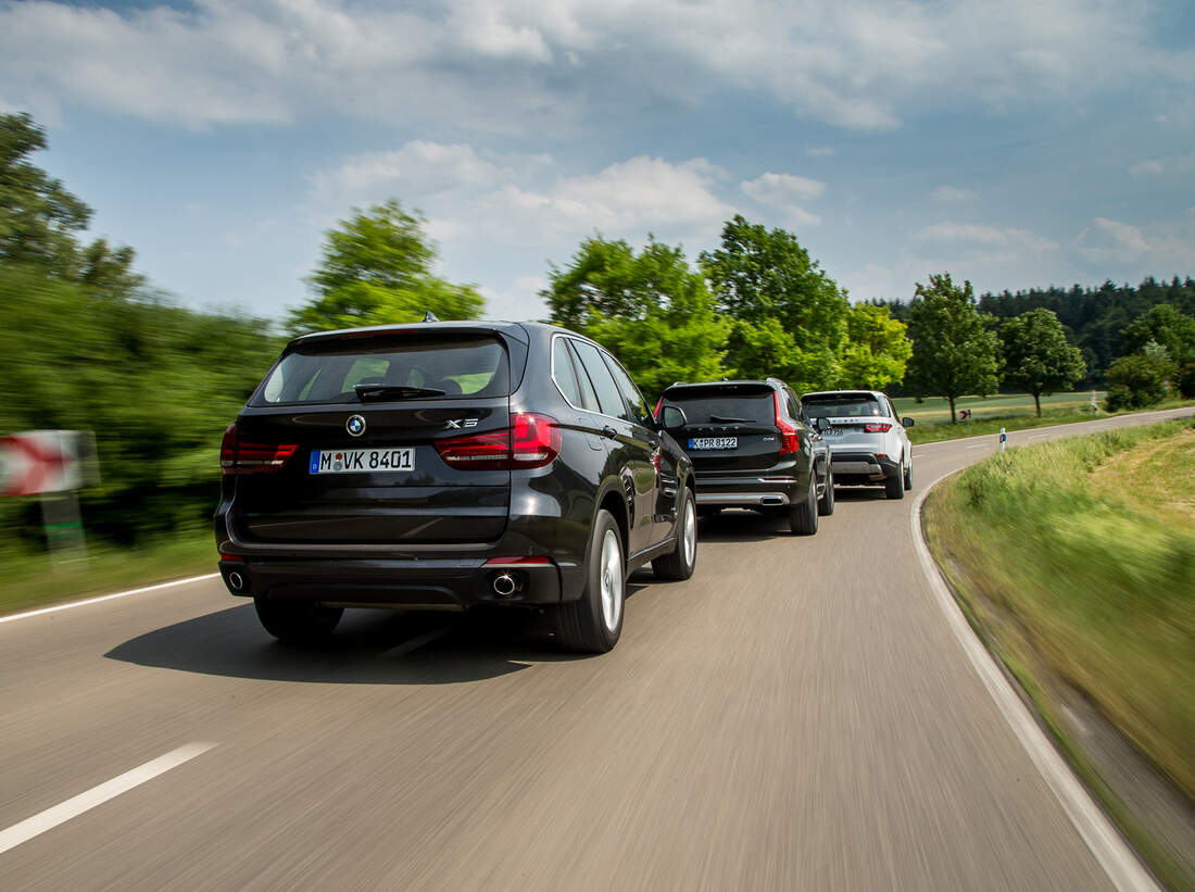 BMW X5, Land-Rover Discovery und Volvo XC90 im Test - auto motor und sport