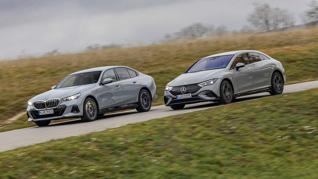 BMW i5 eDrive40 vs. Mercedes EQE 350 im Test | AUTO MOTOR UND SPORT