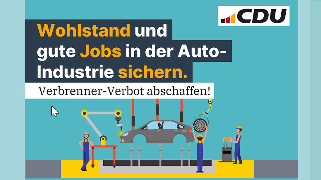 CDU-Kampagne gegen Verbrenner-Aus: Gut, dass sie gescheitert ist | AUTO ...