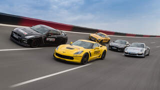Chevrolet Corvette, Jaguar F-Type, Mercedes-AMG GT, Nissan GT-R ...