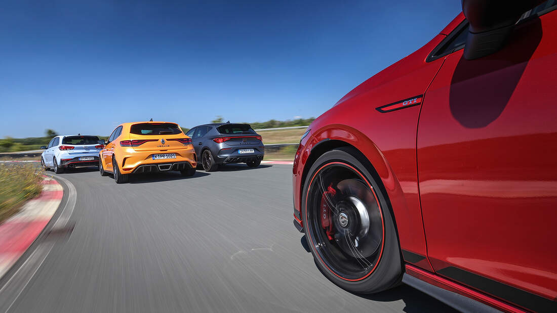 Cupra Leon, i30 N, Mégane R.S. und Golf GTI CS im Test | AUTO MOTOR UND ...