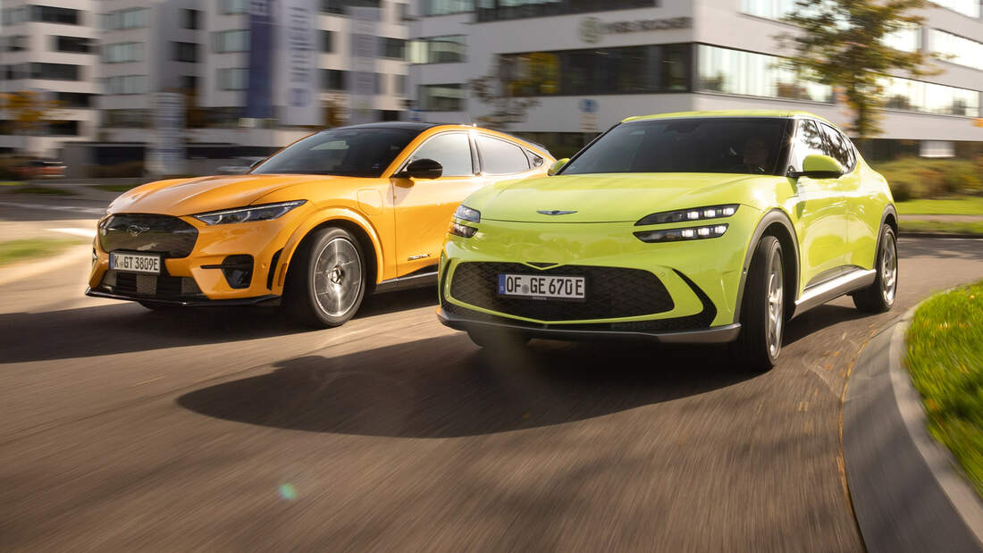 Ford Mustang Mach-E und Genesis GV60 im Test | AUTO MOTOR UND SPORT