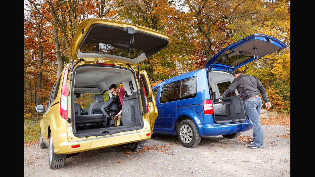 Ford Tourneo Connect und VW Caddy im Fahrbericht - auto motor und sport
