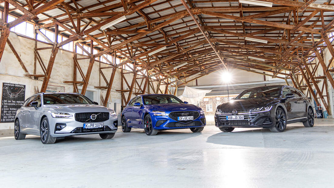 Genesis G70, Volvo V60 & VW Arteon mit Dieselmotoren im Test | AUTO ...