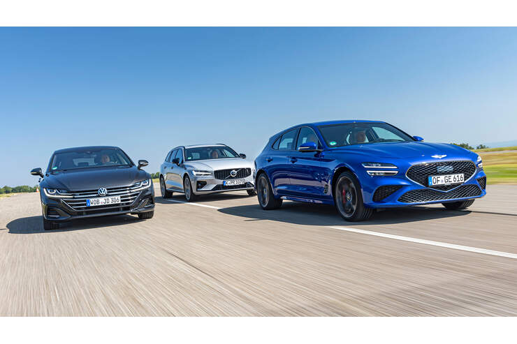 Genesis G70, Volvo V60 & VW Arteon mit Dieselmotoren im Test | AUTO ...