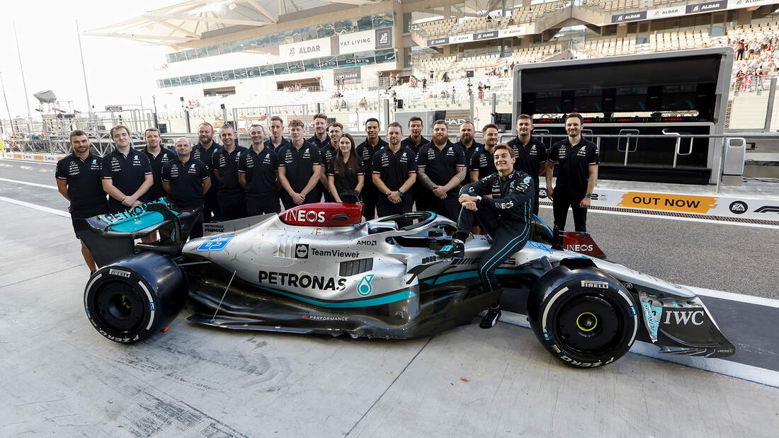 GP Abu Dhabi 2022 (1. Training): Mercedes vorn | AUTO MOTOR UND SPORT