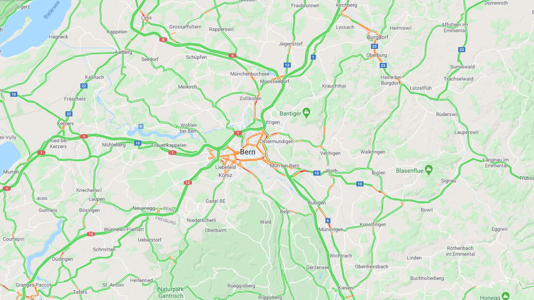 Kaum mehr Staus wegen Corona: Viel Grün bei Google | AUTO MOTOR UND SPORT