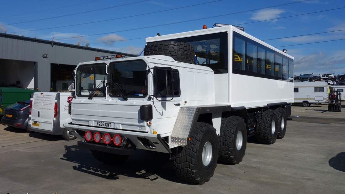 MAN KAT 8x8 Ice Truck in Island: Racketenschlepper für den Gletscher ...