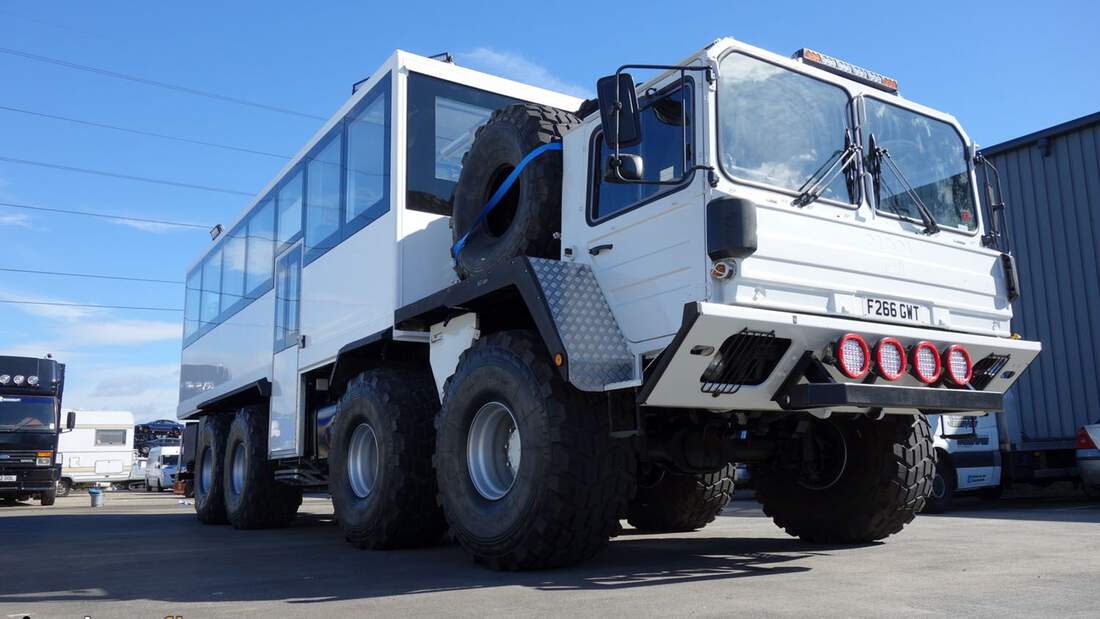 MAN KAT 8x8 Ice Truck in Island: Racketenschlepper für den Gletscher ...