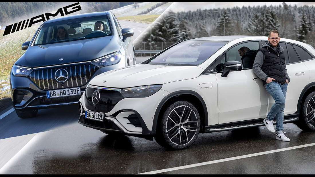 Doppelte Mitfahrt: Mercedes-AMG EQE 53 SUV und 500 4Matic | AUTO MOTOR UND SPORT