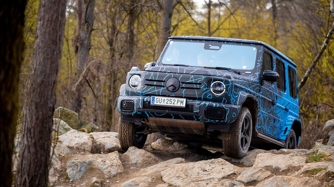 Mitfahrt im Mercedes-EQG-Prototyp | AUTO MOTOR UND SPORT