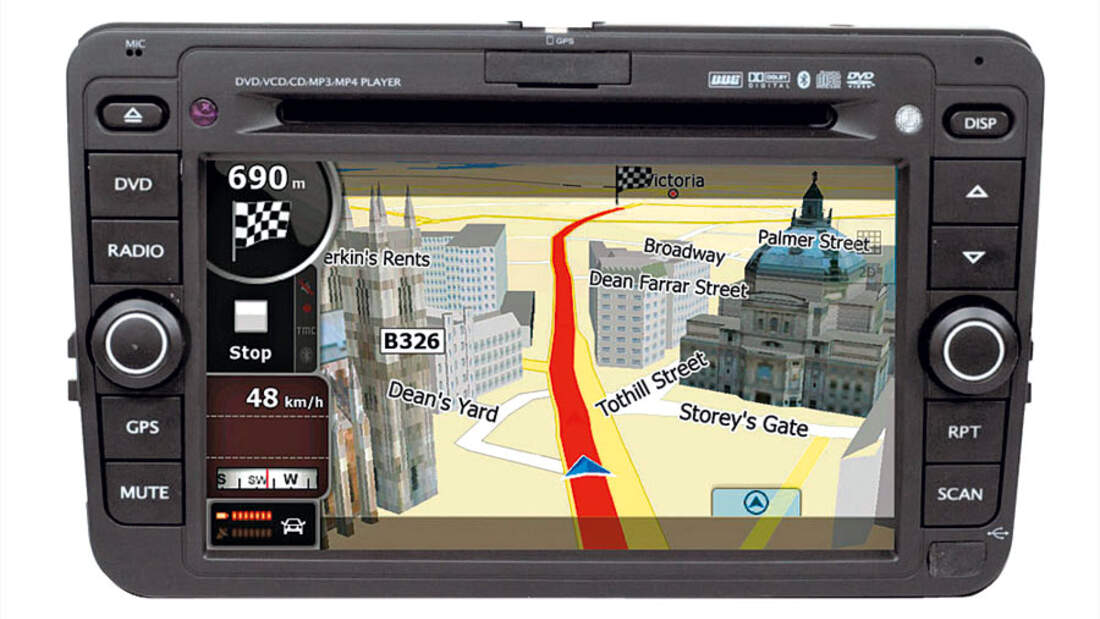 Navigationssysteme: Fahrzeugspezifische Navis zum Nachrüsten - auto ...