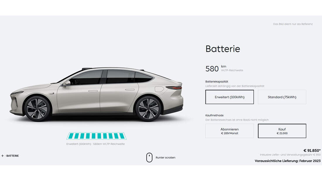 Nio ET7 im Konfigurator: Die Preise der E-Limousine | AUTO MOTOR UND SPORT