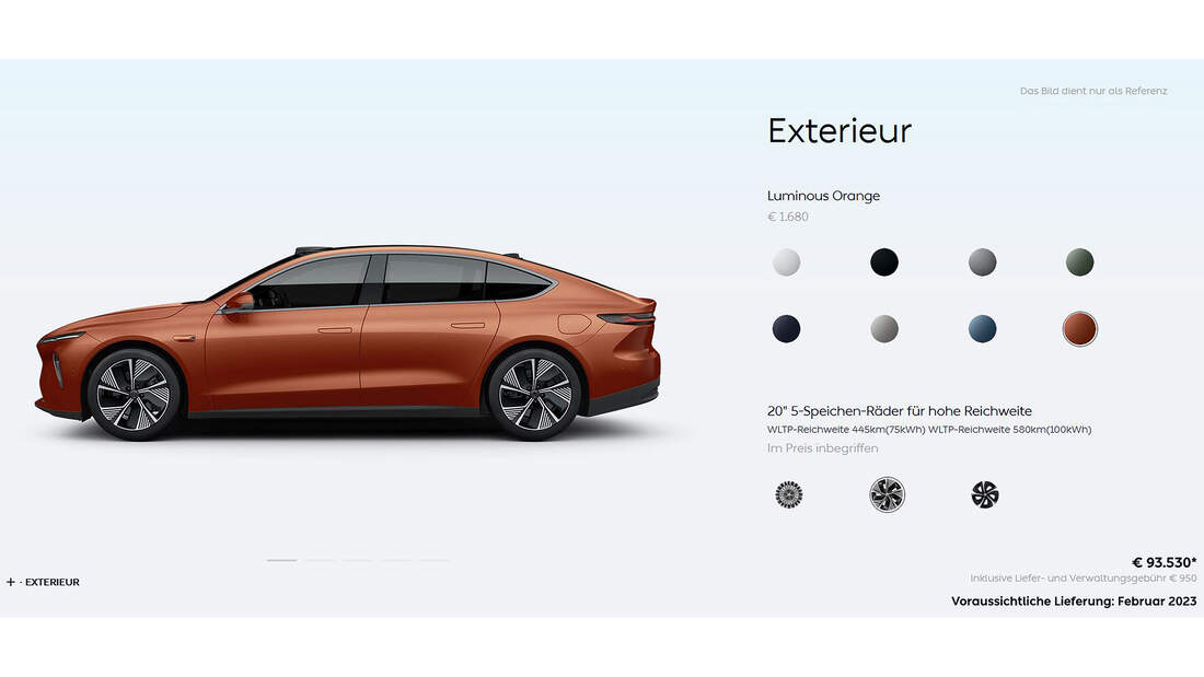 Nio ET7 im Konfigurator: Die Preise der E-Limousine | AUTO MOTOR UND SPORT