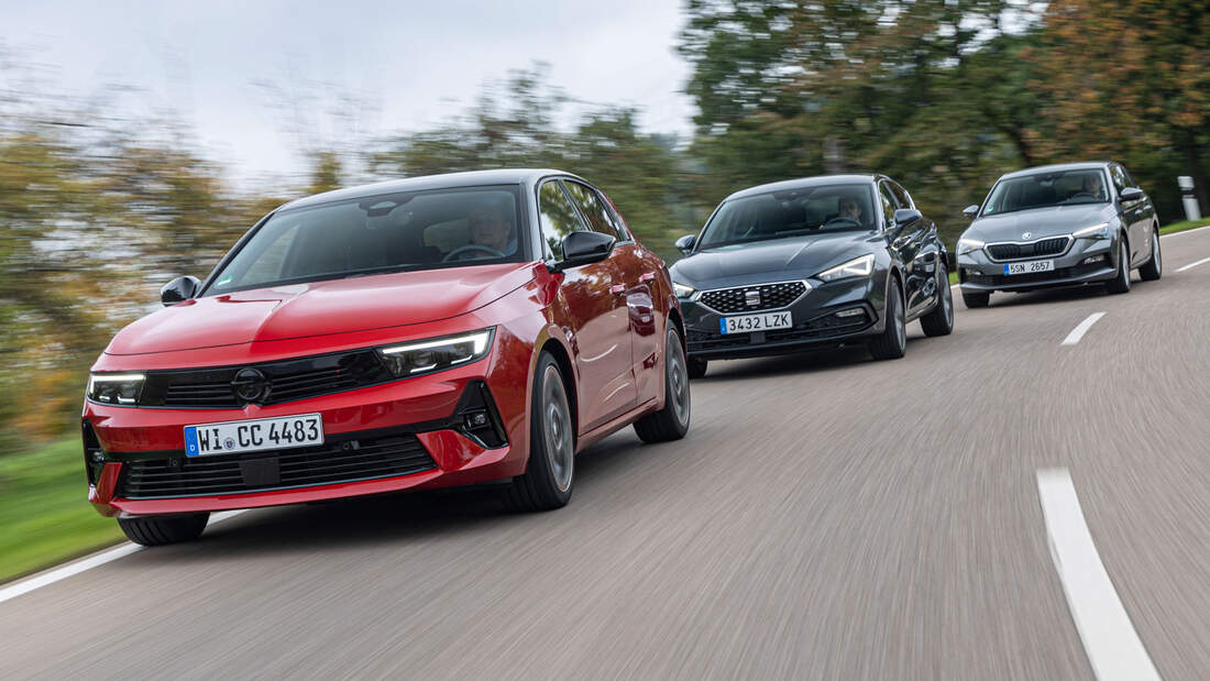 Opel Astra, Seat Leon und Skoda Scala im Test | AUTO MOTOR UND SPORT