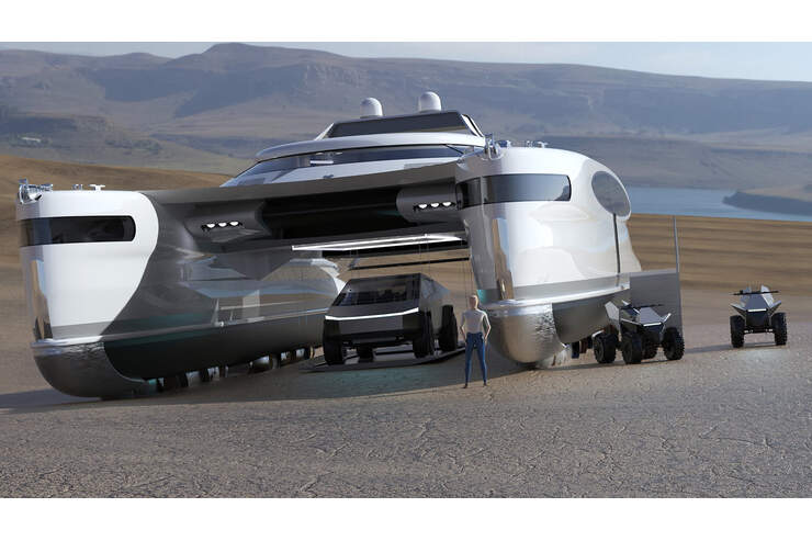 Lazzarini Pagurus Crabmaran: 25 Meter Amphibien-Yacht | AUTO MOTOR UND ...