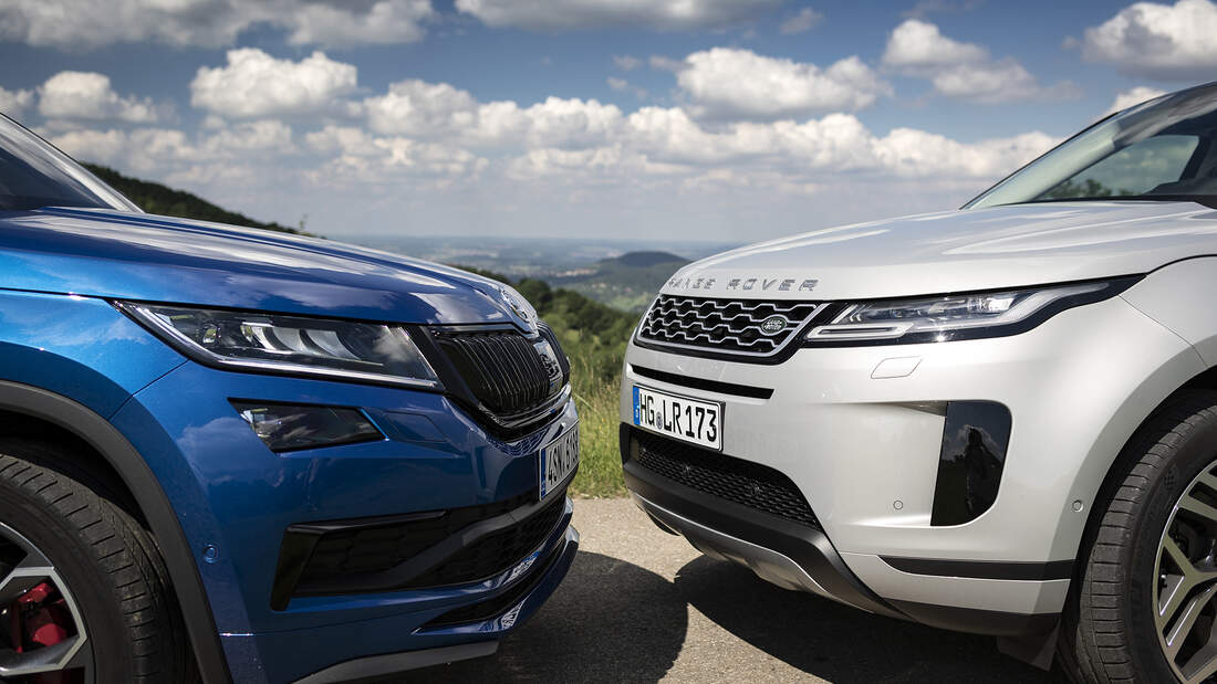 Range Rover Evoque D240 und Skoda Kodiaq RS im Test - auto motor und sport