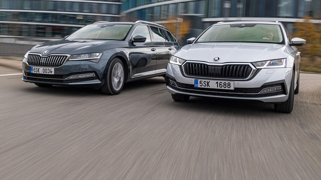 Skoda Octavia Combi und Superb Combi im Vergleich | AUTO MOTOR UND SPORT
