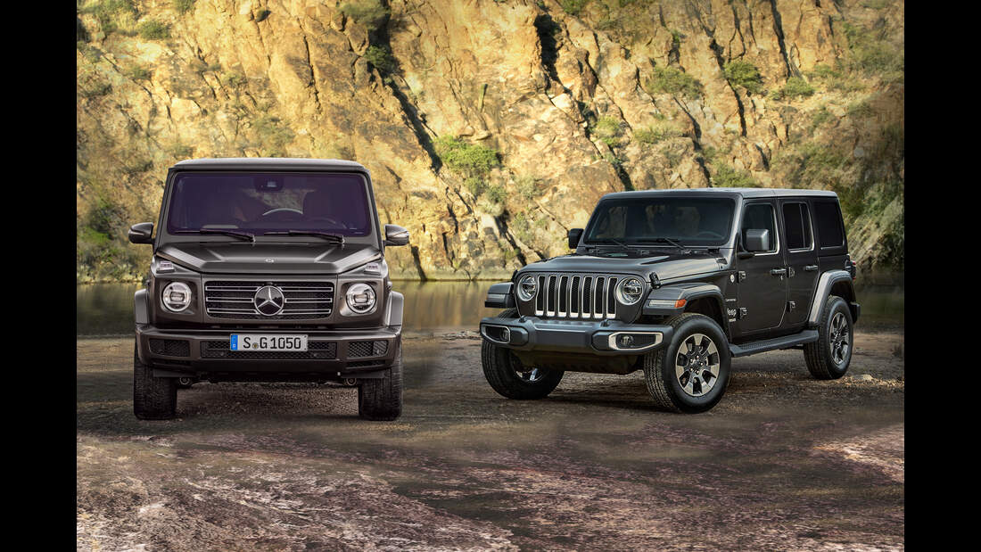 Mercedes G-Klasse und Jeep Wrangler (2018) im Vergleich | AUTO MOTOR ...