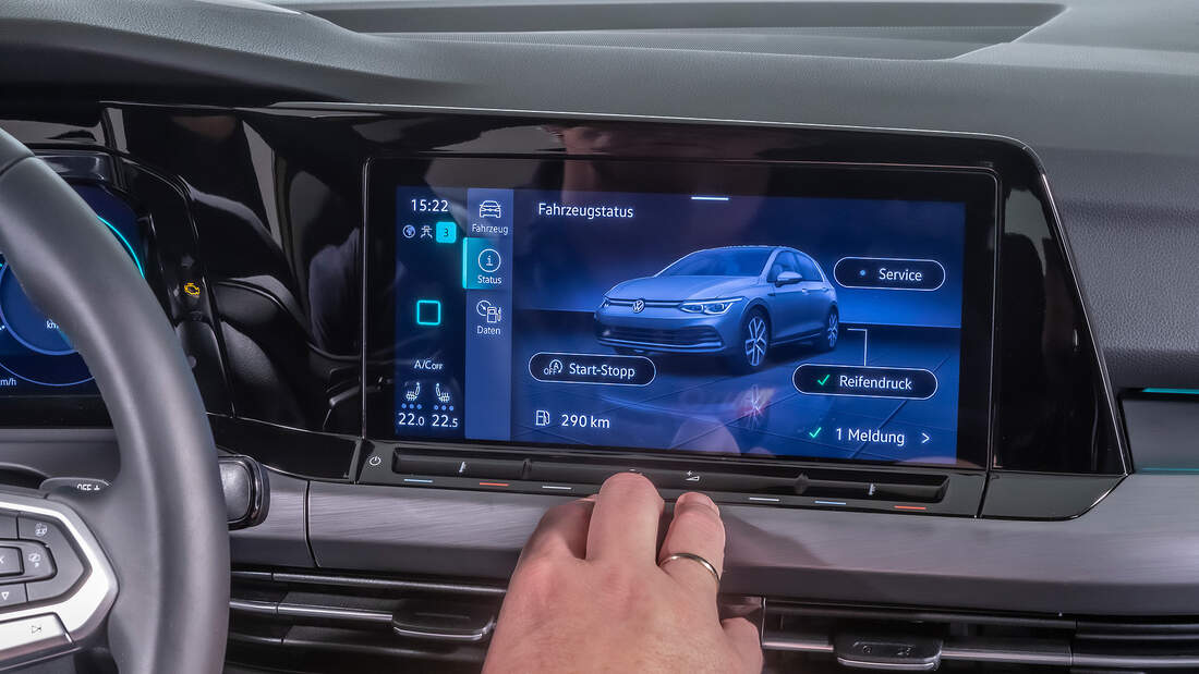 VW Golf 8 im Check: So ist das neue Bedien-Konzept | AUTO MOTOR UND SPORT