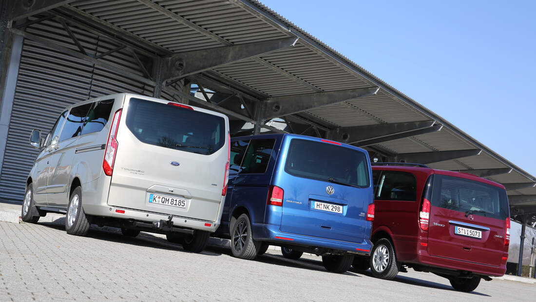 VW Multivan, Mercedes Viano, Ford Tourneo: Raum für Familienleben ...