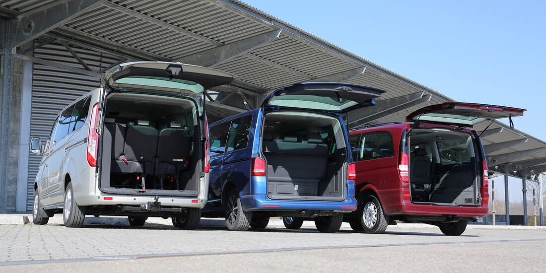 VW Multivan, Mercedes Viano, Ford Tourneo: Raum für Familienleben ...