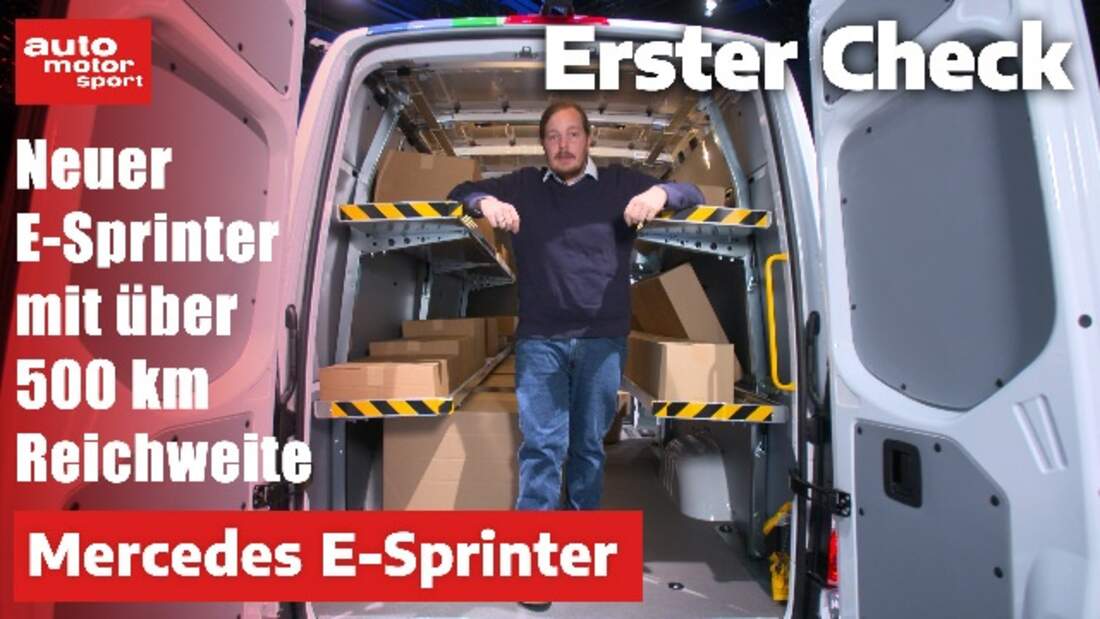Mercedes E-Sprinter Test | Elektro-Transporter mit 440 km Reichweite ...