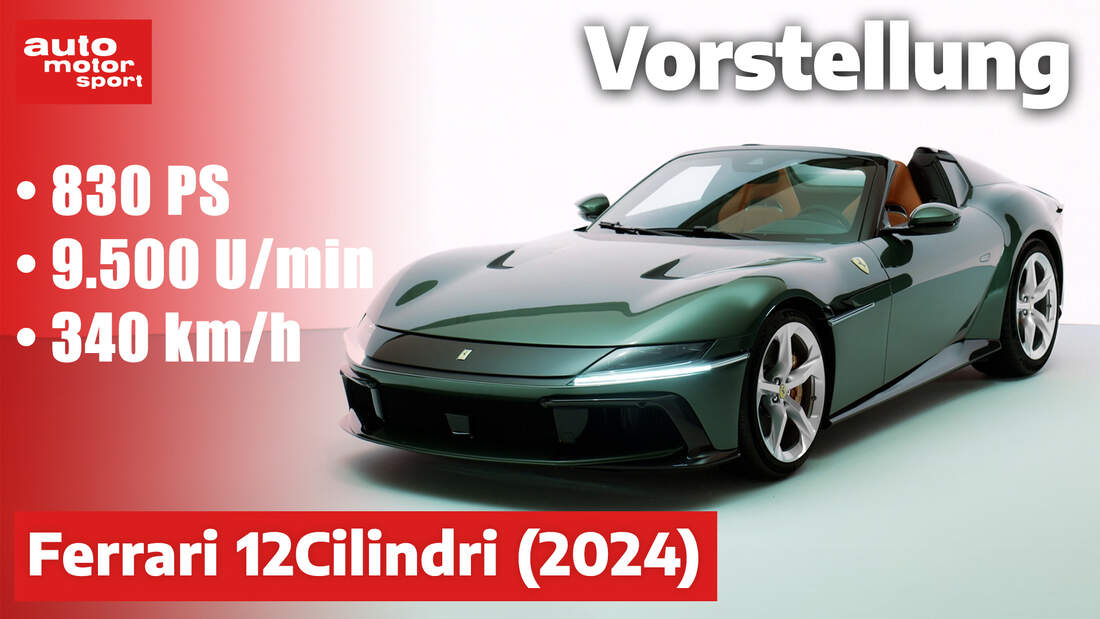 Neuer Ferrari im Video: 12Cilindri mit Zwölfzylinder und 830 PS | AUTO ...