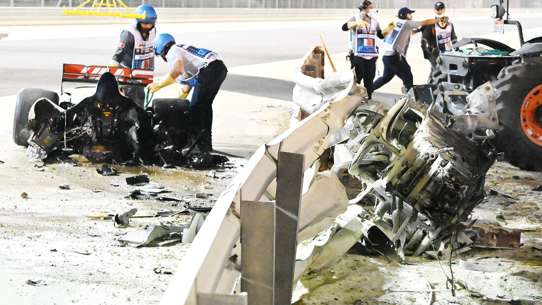 Unfallbericht zum Grosjean-Crash in Bahrain 2020 | AUTO MOTOR UND SPORT