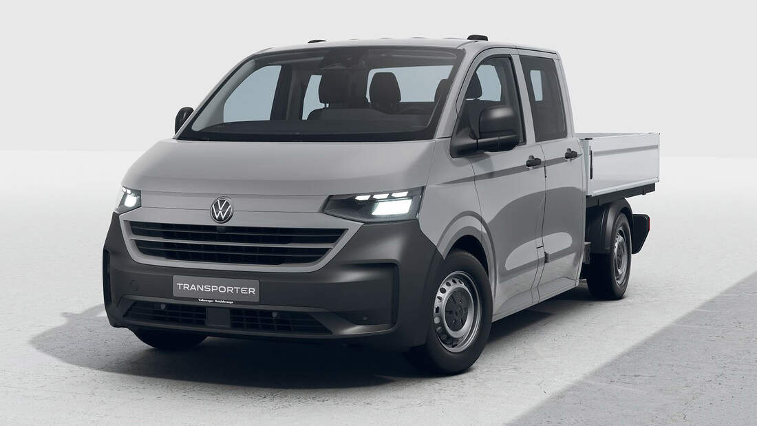 VW Bus T7: Neuer Transporter erstmals als DoKa-Pritsche | AUTO MOTOR ...