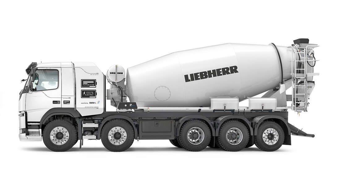Liebherr Beton-Mischer: Fährt mit Wasser, Zement und elektrisch | AUTO ...