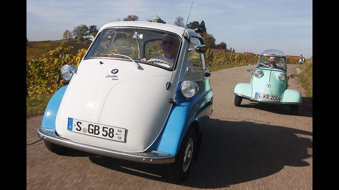 BMW Isetta 300 und Messerschmitt KR 200: Mit Kleinstwagen ins ...