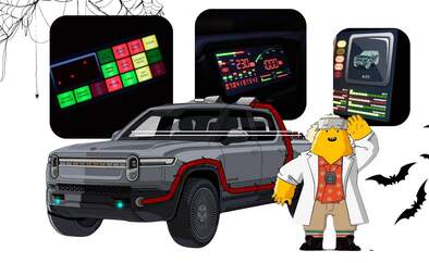 Rivian R1S und R1T : Mit KITT und DeLorean in den Grusel-Modus