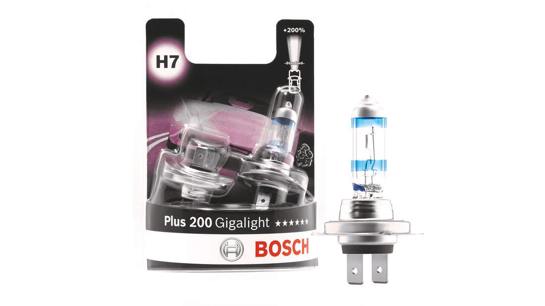 Bosch Plus 200 Gigalight als H7- und H4-Licht