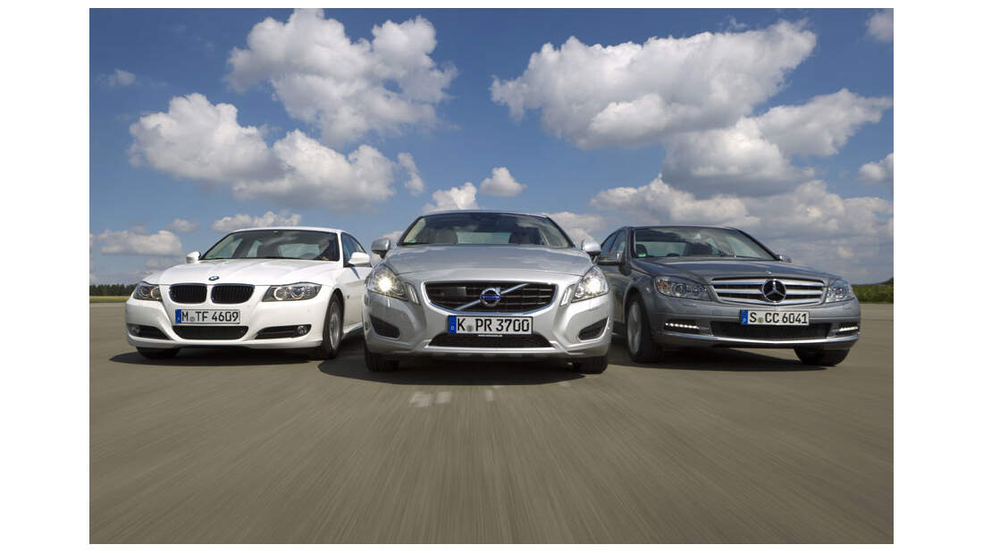 Mercedes C-Klasse, BMW 3er, Volvo S60: Diesel-Limousinen im Test ...