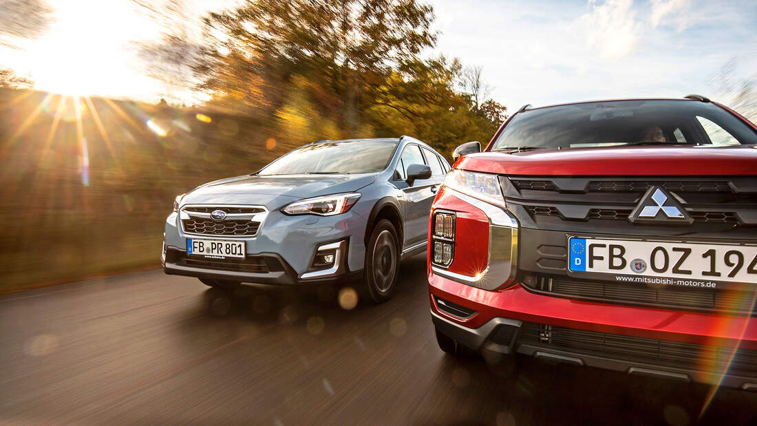 Mitsubishi ASX und Subaru XV im Test