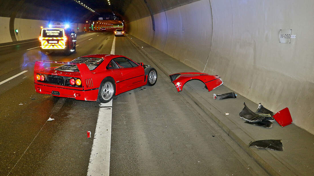 Ferrari F40-Crash: 3-Millionen-Euro-Sportwagen geschrottet