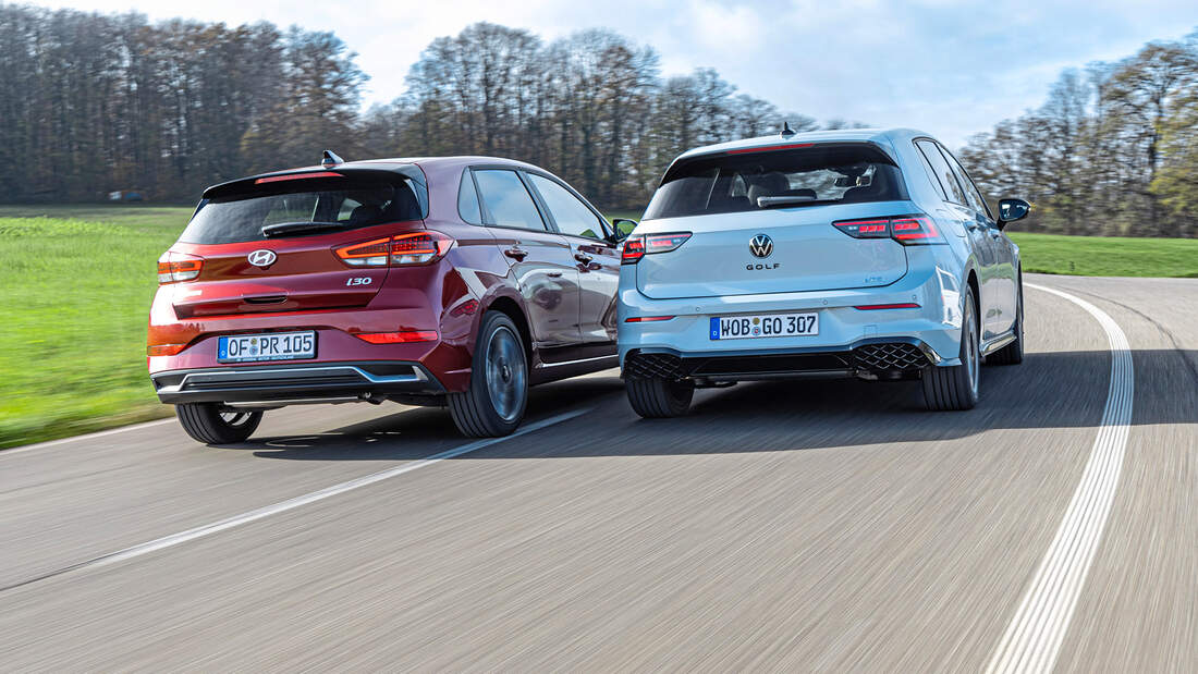 VW Golf 1.5 eTSI und Hyundai i30 1.5 T-GDI im Test (Technische Daten)