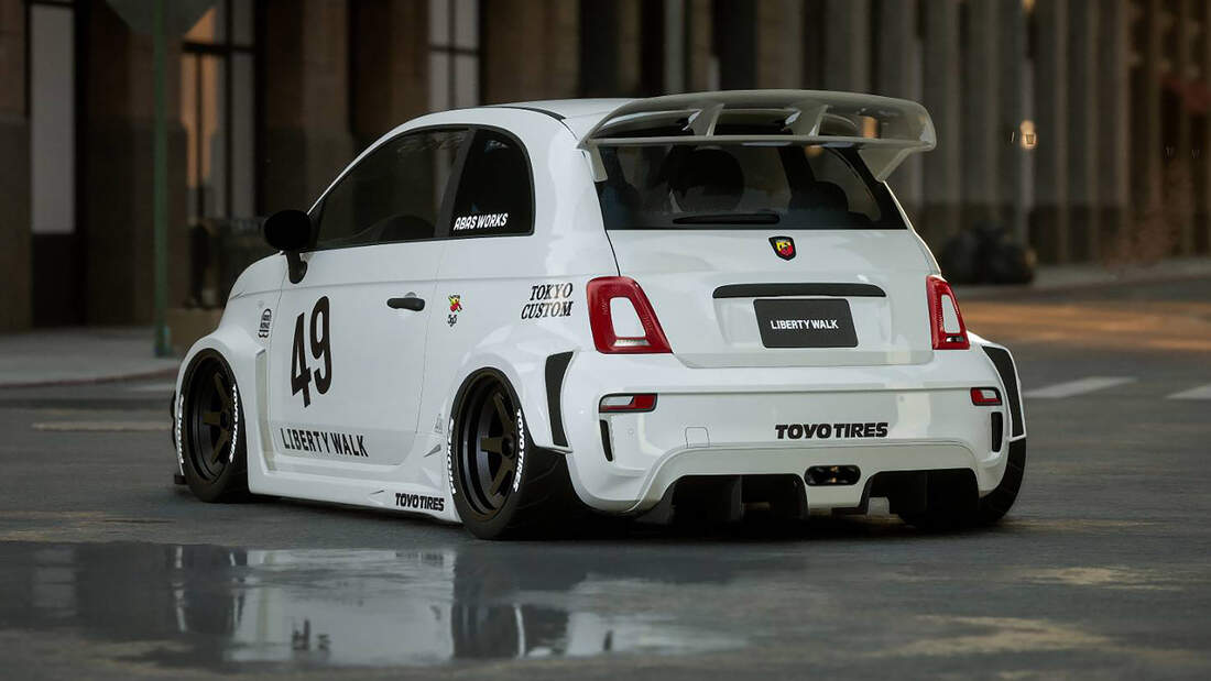 Bodykits von Liberty Walk: Countach, Ferrari F40 und Abarth 595